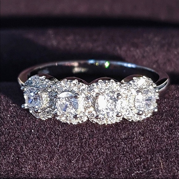 Jewelry | 925 Sterling Silver Anniversary Band Wedding Ring | Poshmark